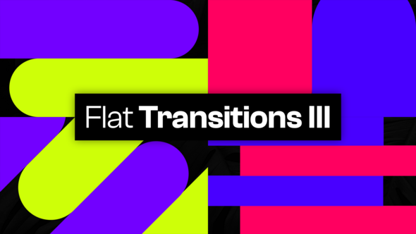 25 Flat Transitions III, After Effects Project Files | VideoHive